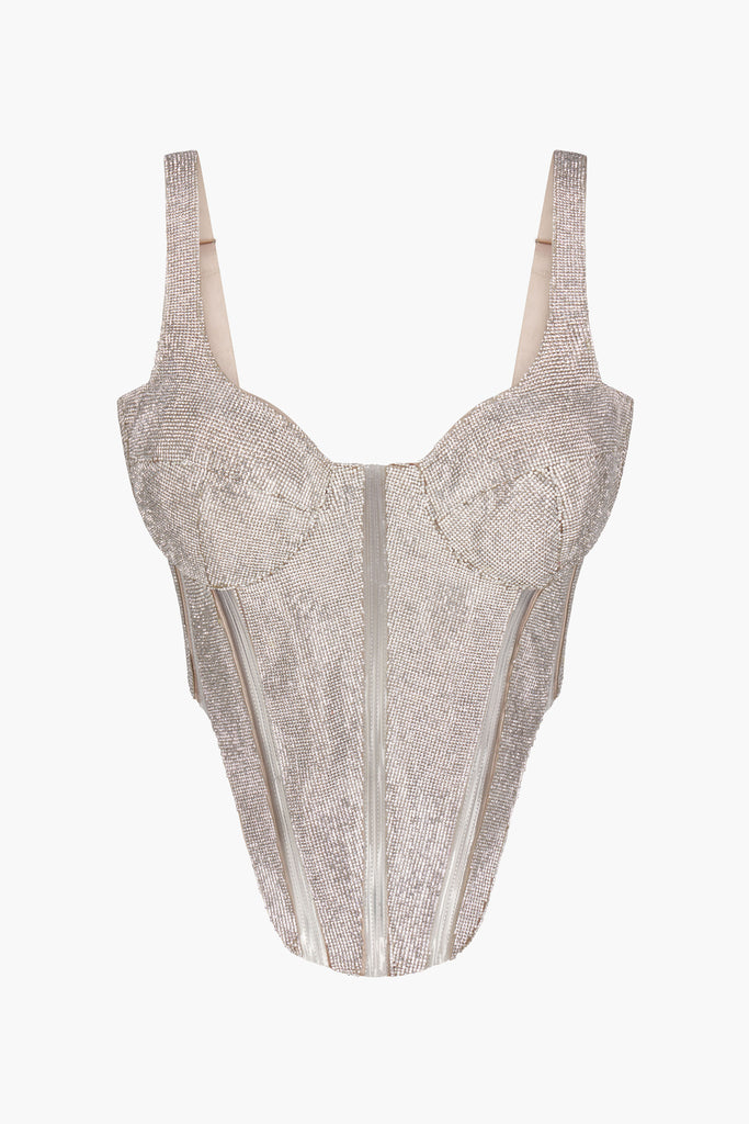 Crystal Sculpted Corset Top | KARIZMA